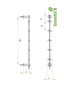 Compact 4-inch Wide, 80-inch High Stainless Steel Trellis - Jakob Green ...