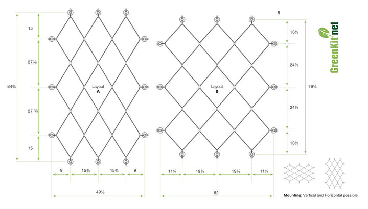 JaKob GreenKits Trellis - The stainless steel plant support for a ...